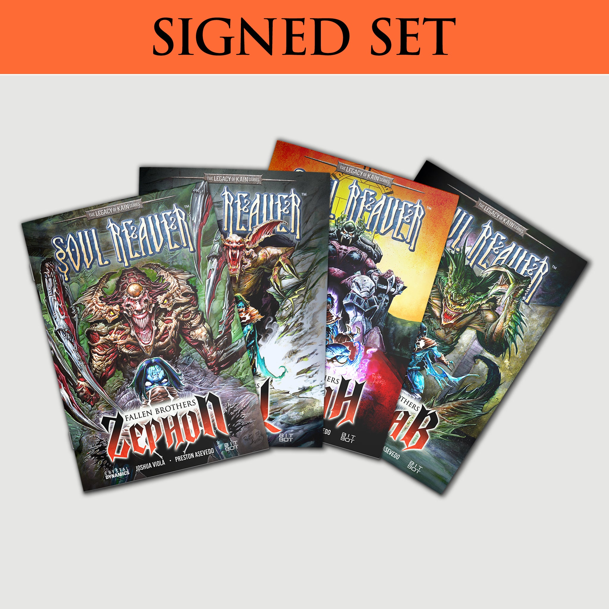LOK: Soul Reaver - Fallen Bros: Signed Comic Set – Bit Bot Media